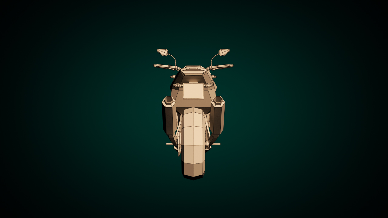 Low Poly Motorcycle 06 by Linder-Media | 3DOcean
