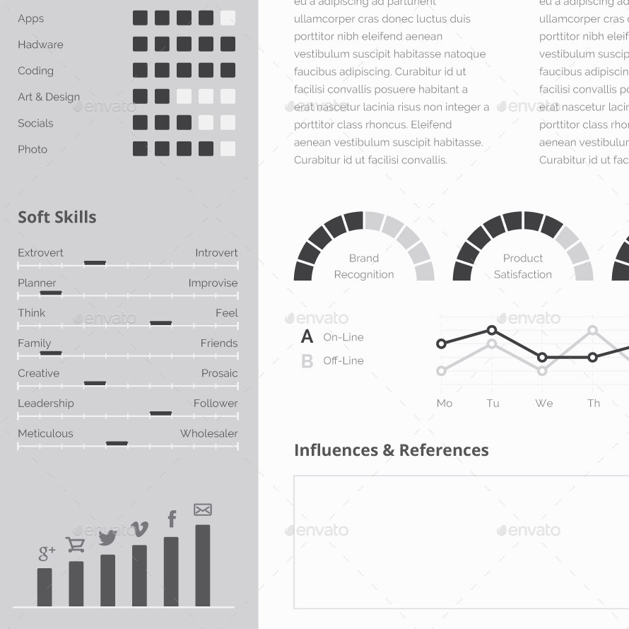 UX Workflow - Persona Document - Volume 01, Print Templates | GraphicRiver