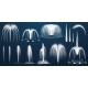 Realistic Set of Vector Fountain Jet, Spray, Vectors | GraphicRiver