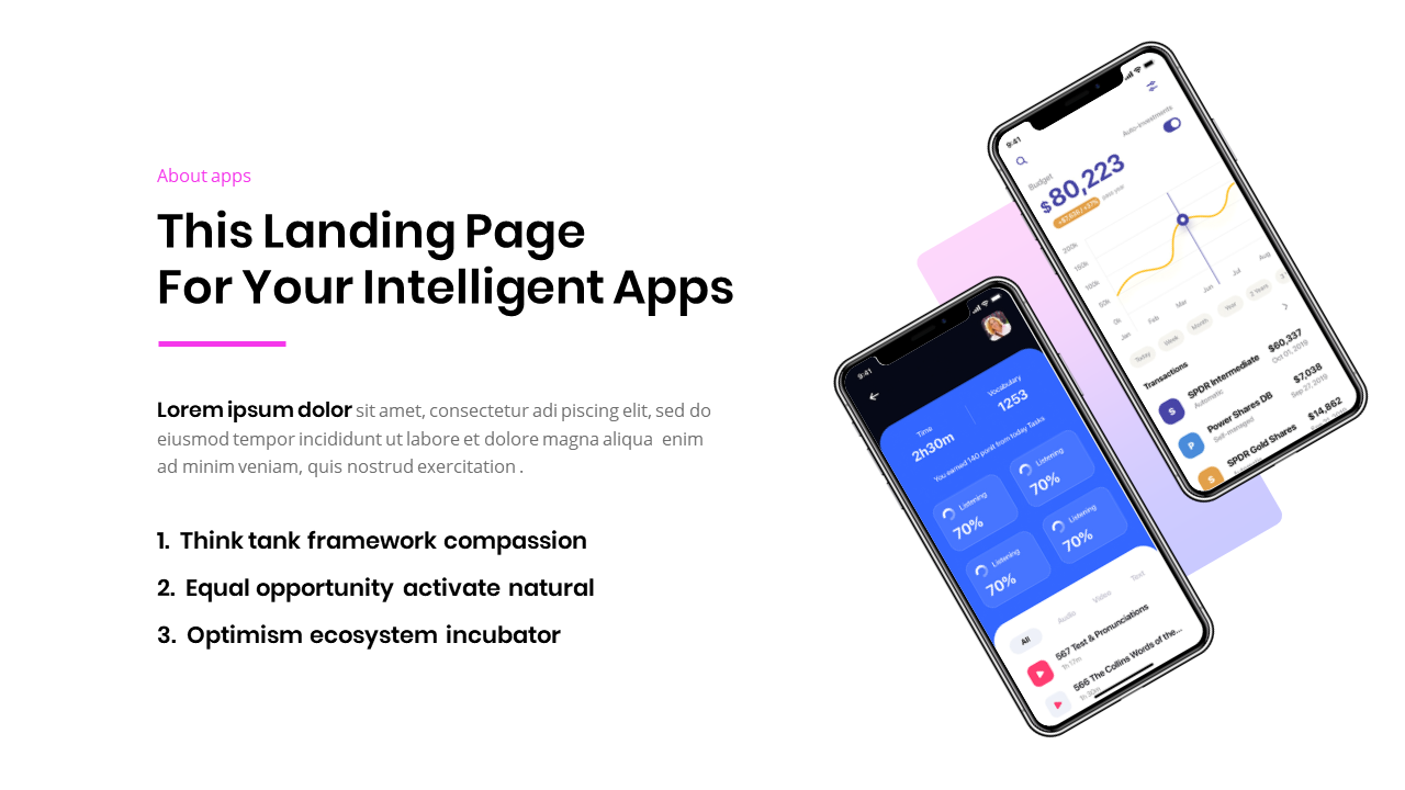 Mobile App Google Slides Template 2020, Presentation Templates ...