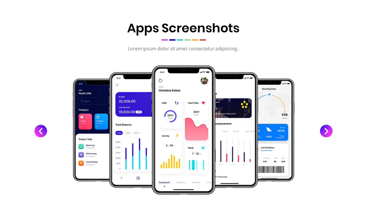 Mobile App Google Slides Template 2020, Presentation Templates ...