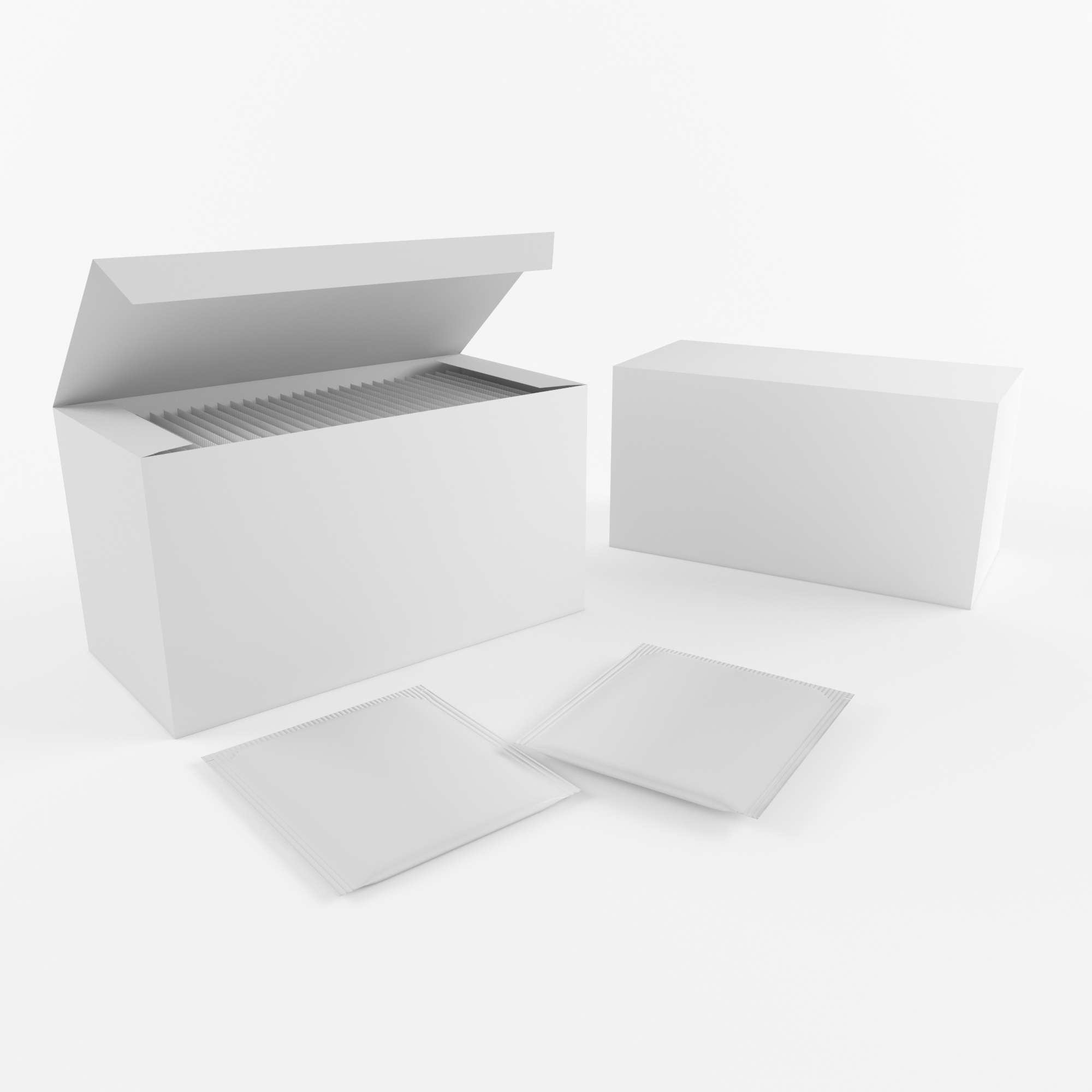 sachet with Box by creativejun | 3DOcean