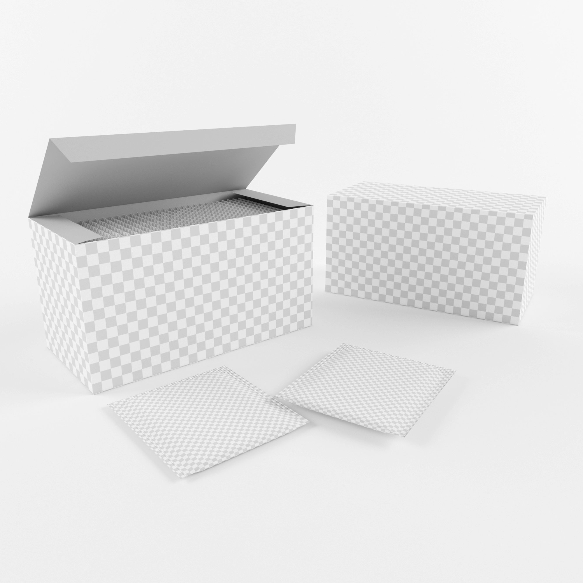 sachet with Box by creativejun | 3DOcean