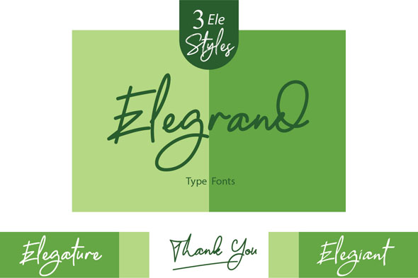 Elegrand, Fonts | GraphicRiver