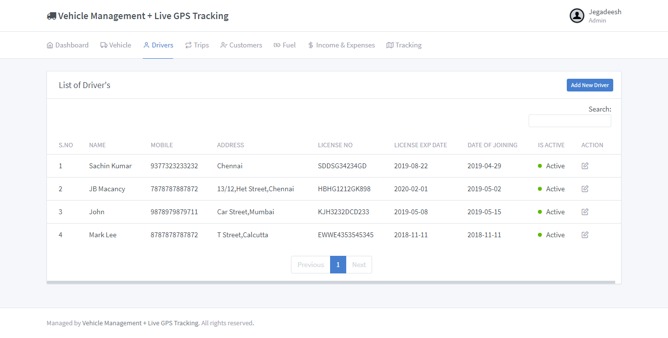 Vehicle Management System With Live GPS Tracking by codeforts | CodeCanyon
