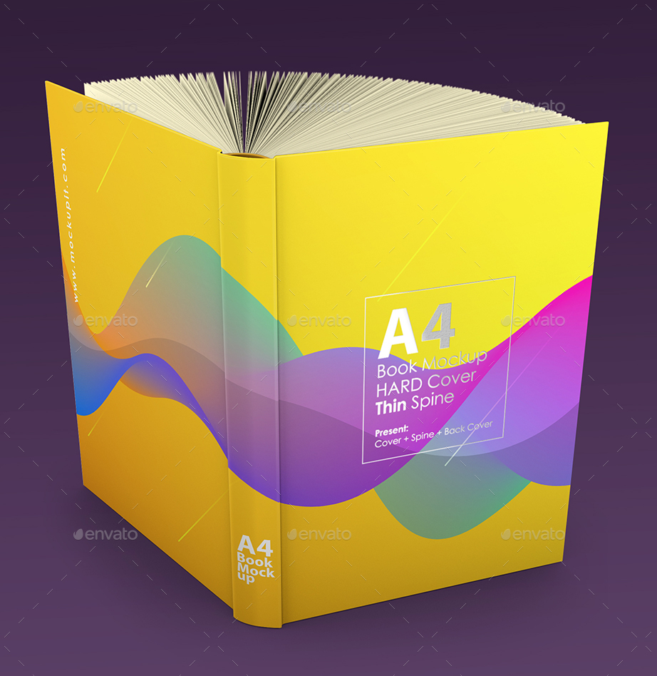 A4 Book Mockup, Graphics | GraphicRiver