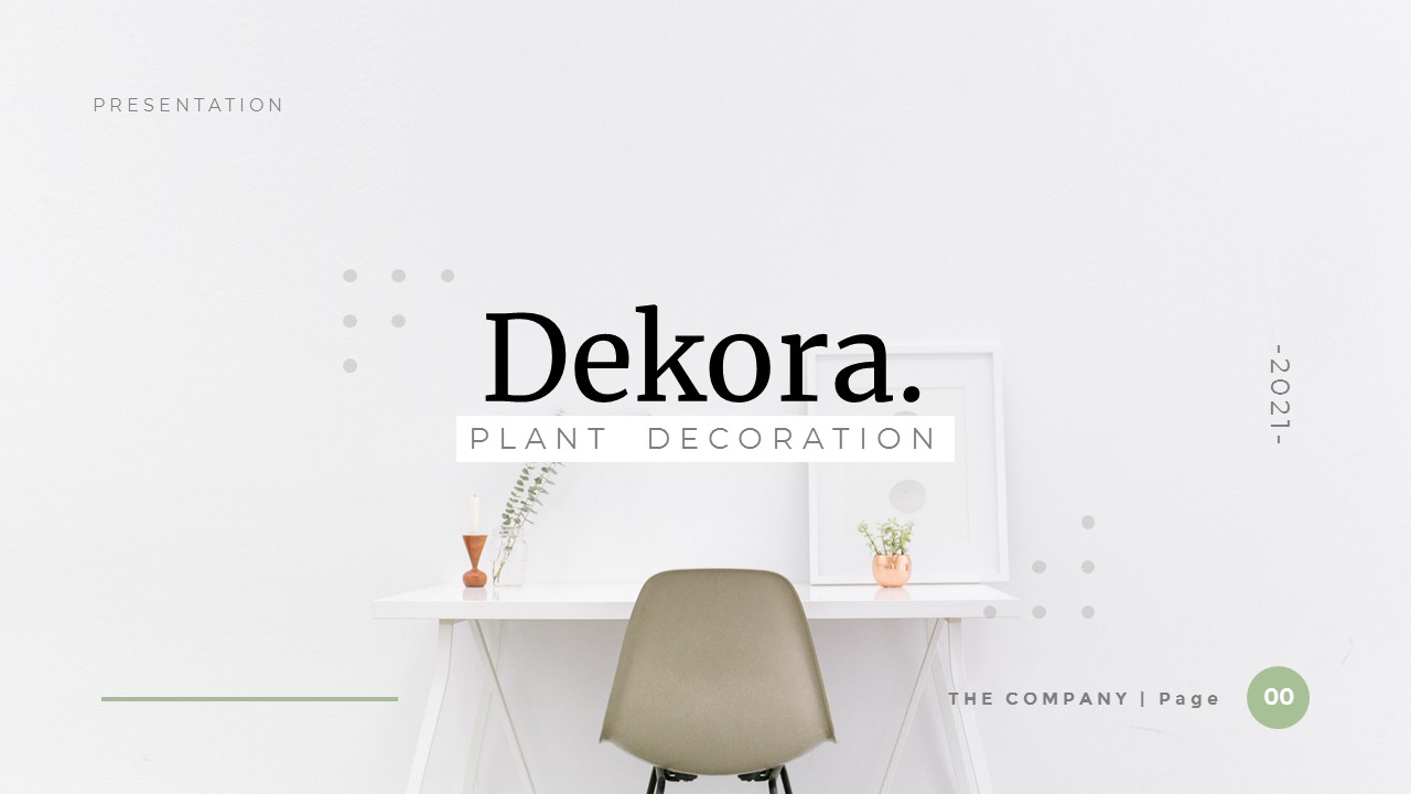 Dekora - Clean Decoration Google Slides Template, Presentation Templates