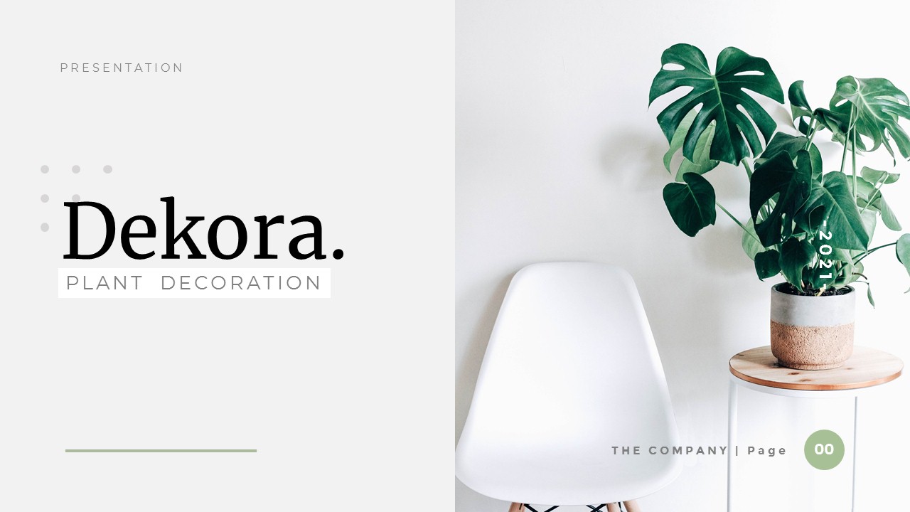 Dekora - Clean Decoration Google Slides Template, Presentation Templates