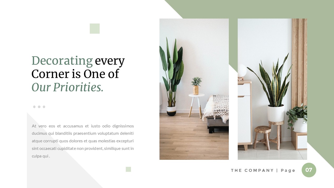 Dekora - Clean Decoration Google Slides Template, Presentation Templates