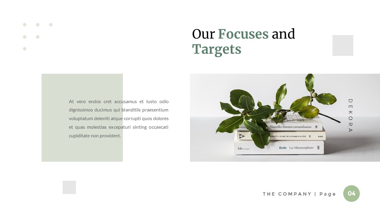 Dekora - Clean Decoration Powerpoint Template, Presentation Templates