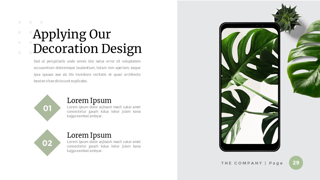 Dekora - Clean Decoration Powerpoint Template, Presentation Templates