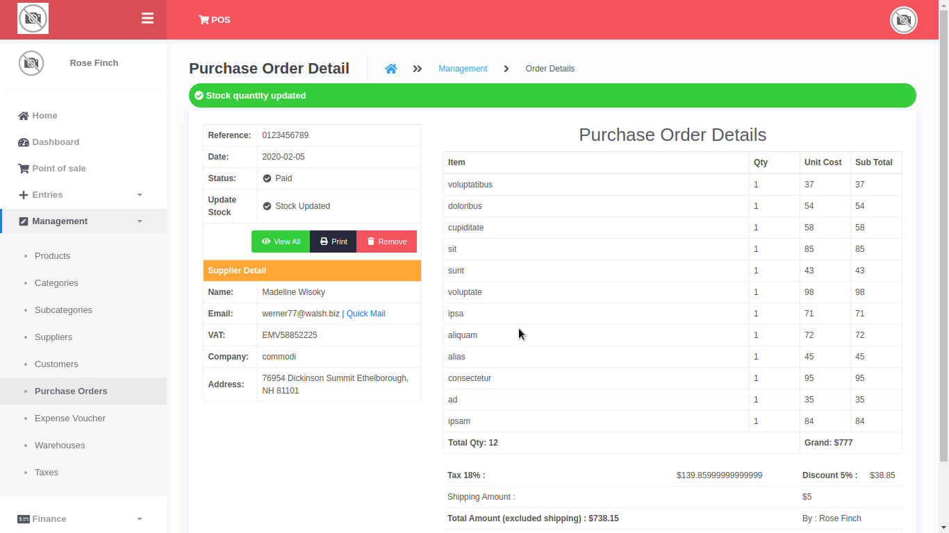 Small Business Point Of Sale - Next POS by Rose-Finch | CodeCanyon