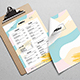 Colored Menu Template, Print Templates | GraphicRiver