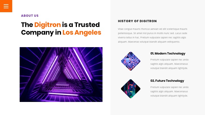 Digitron – Creative Digital Technology Google Slides Template ...