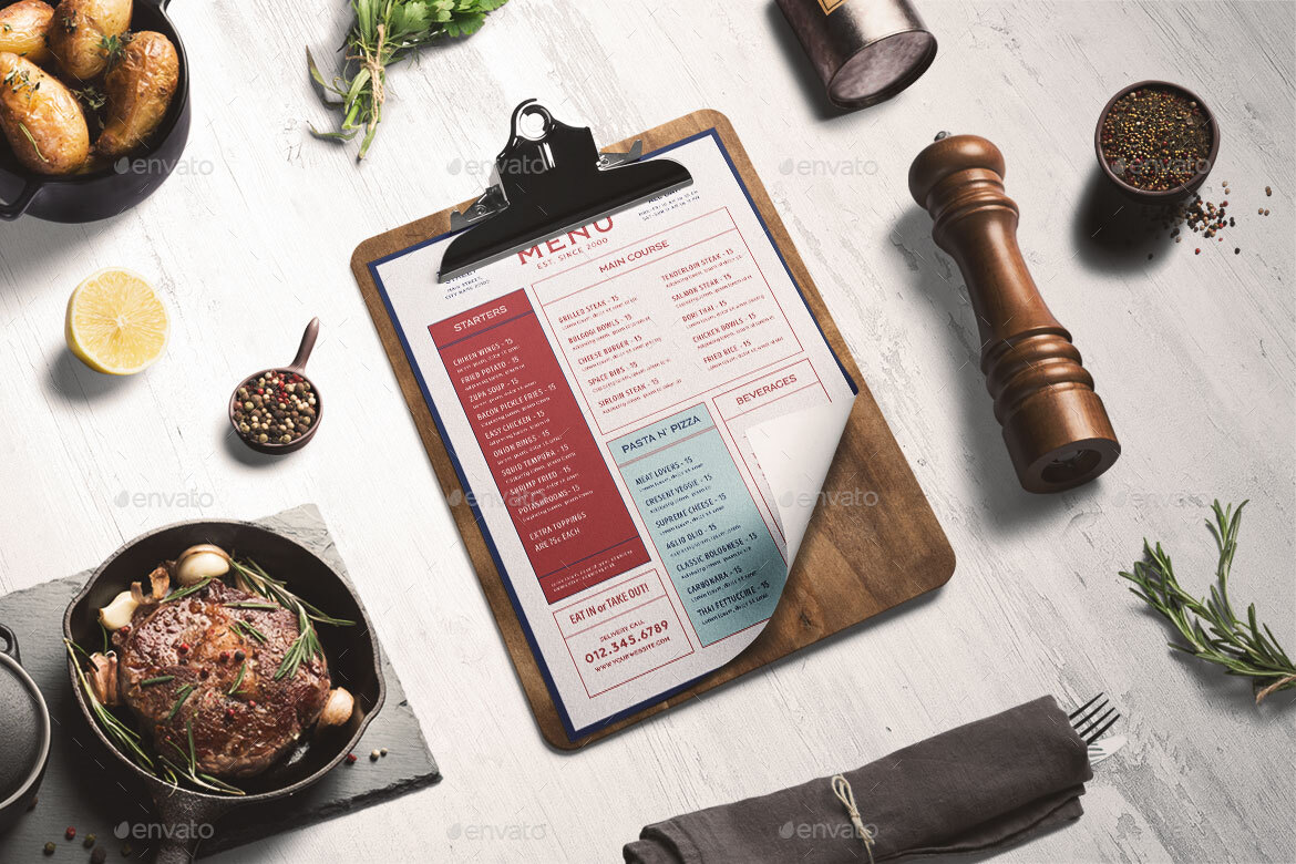 Modern Food Menu, Print Templates | GraphicRiver