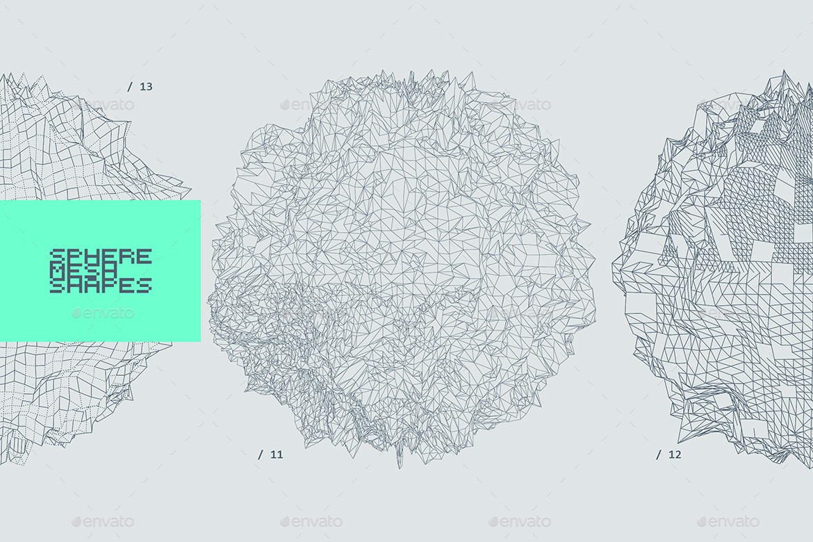 Sphere Mesh Shapes, Graphics | GraphicRiver