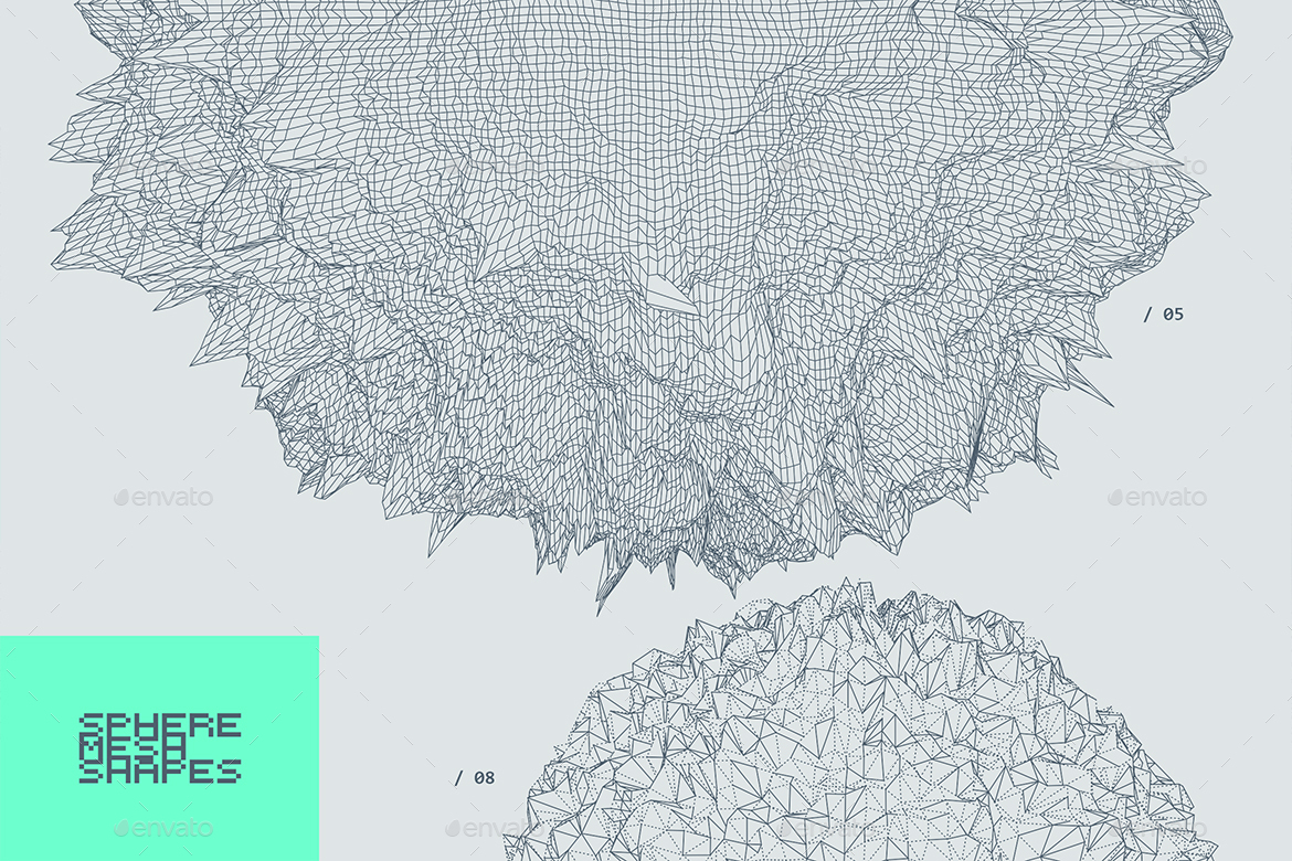 Sphere Mesh Shapes, Graphics | GraphicRiver