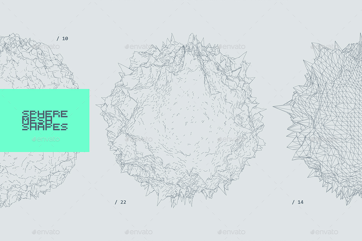 Sphere Mesh Shapes, Graphics | GraphicRiver
