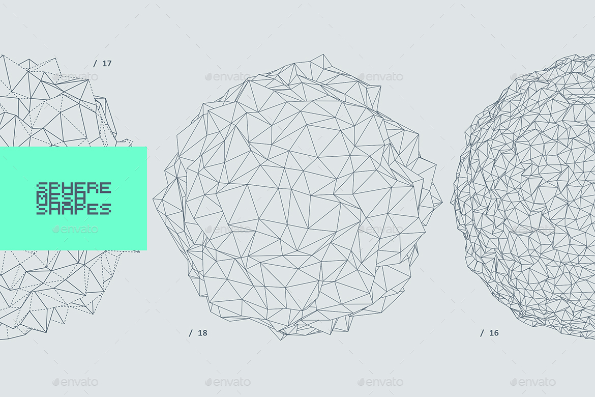Sphere Mesh Shapes, Graphics | GraphicRiver
