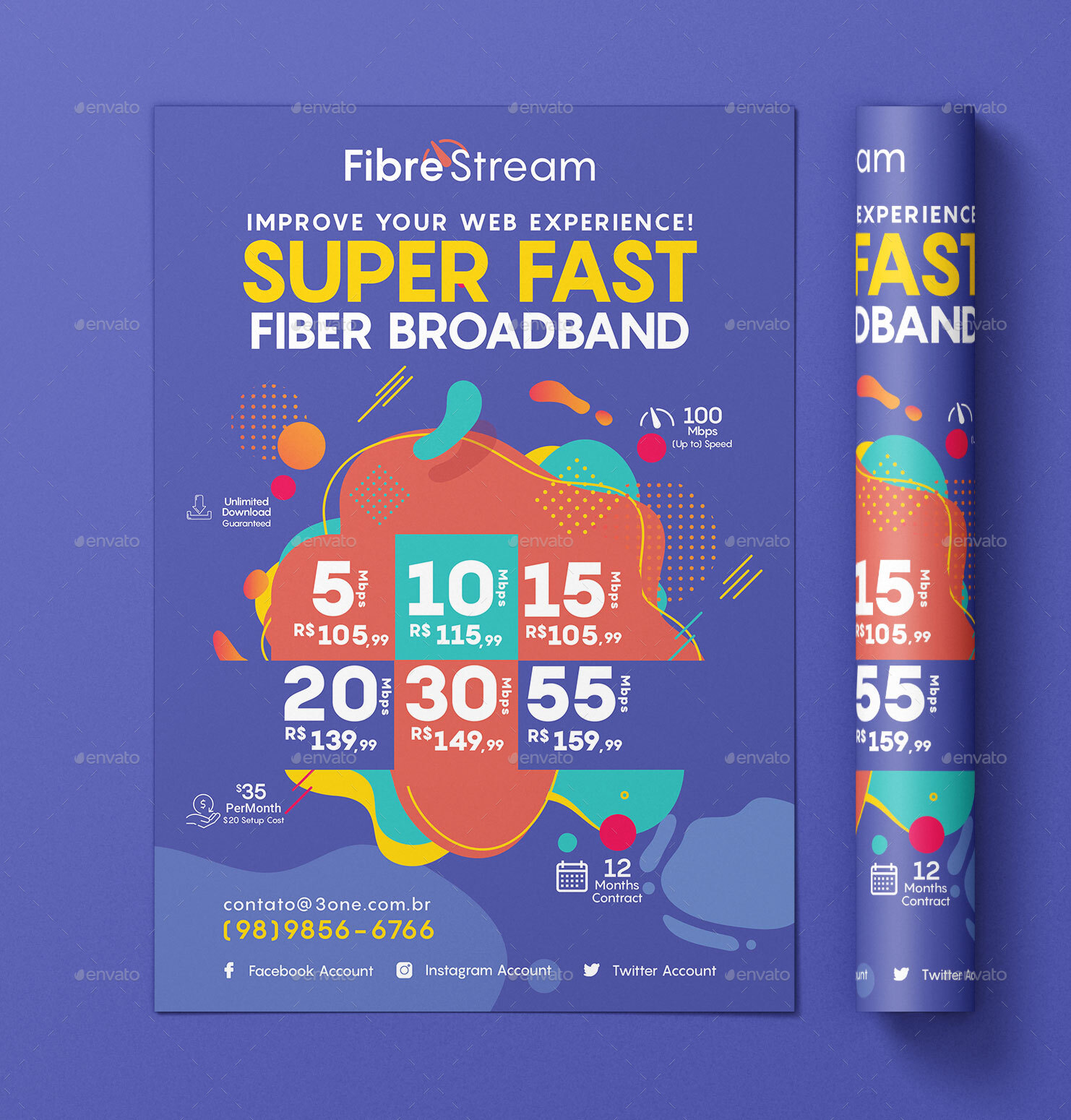 Internet Broadband Promotion Flyer, Print Templates | GraphicRiver