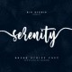 Serenity _ Brush Font, Fonts | GraphicRiver