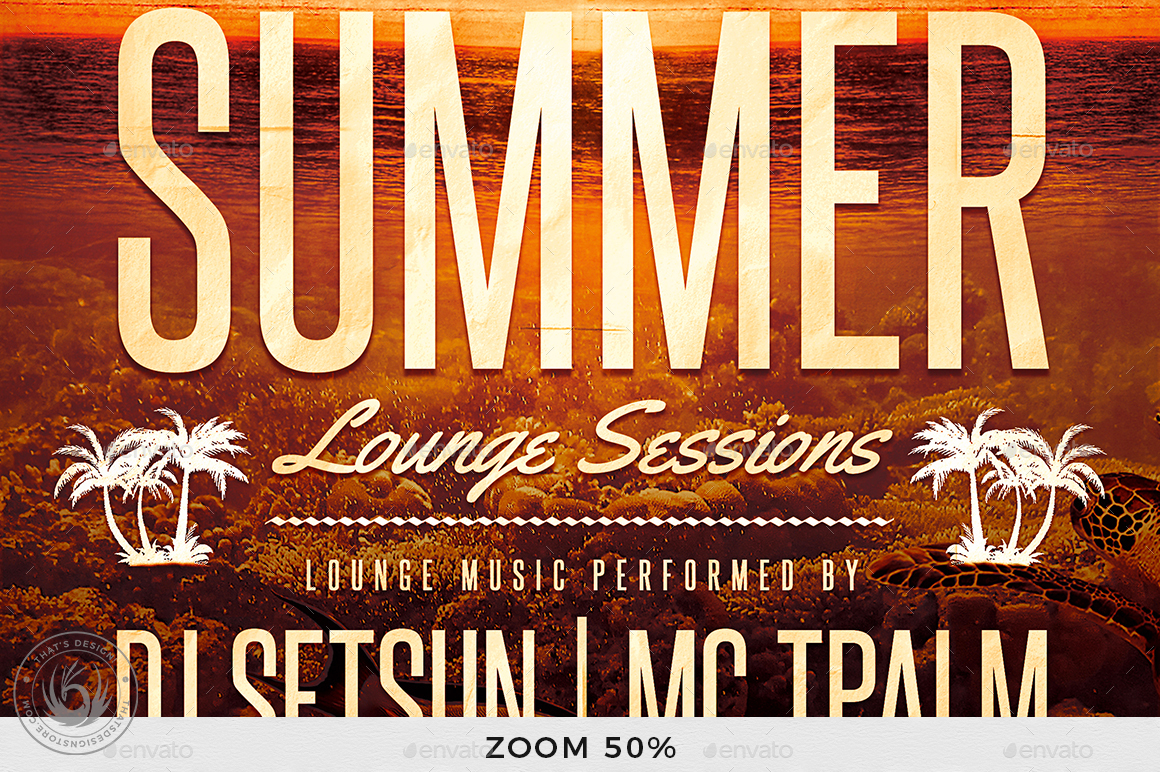 Summer Lounge Flyer Template V2, Print Templates | GraphicRiver