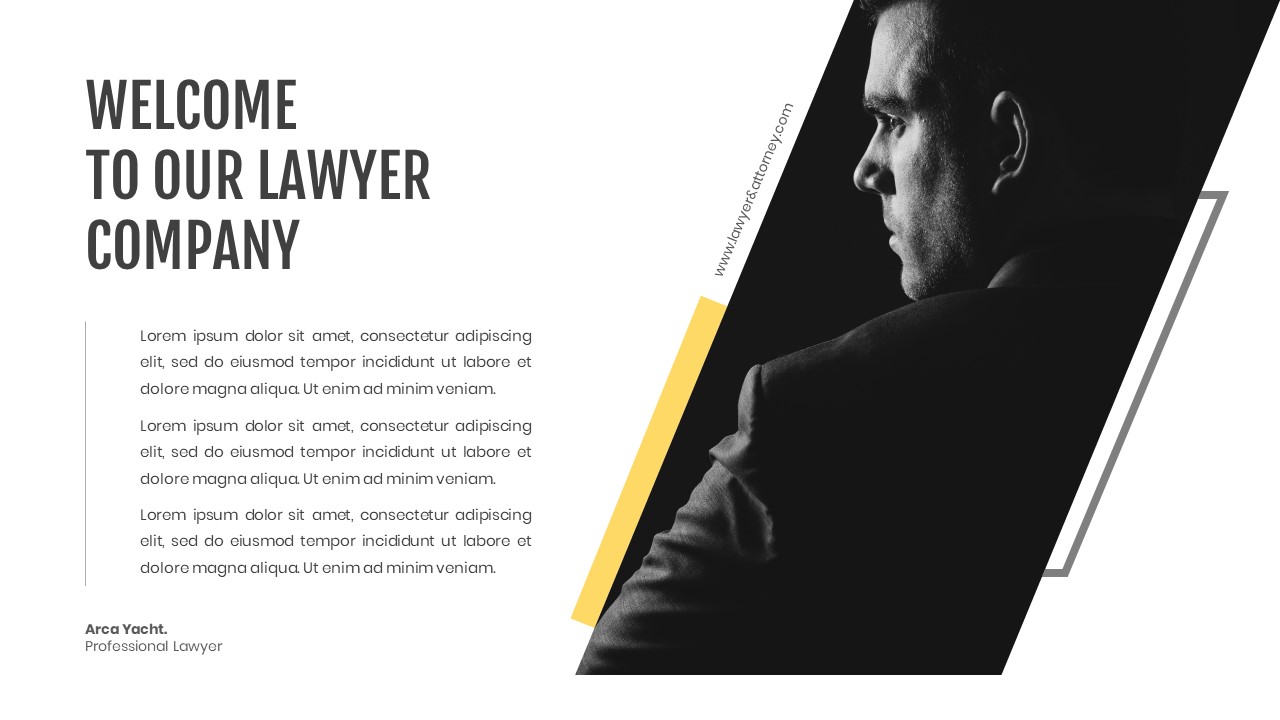 Lawyer & Attorney Presentation Powerpoint Template, Presentation Templates