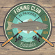 Fishing Club Patches, Web Elements | GraphicRiver