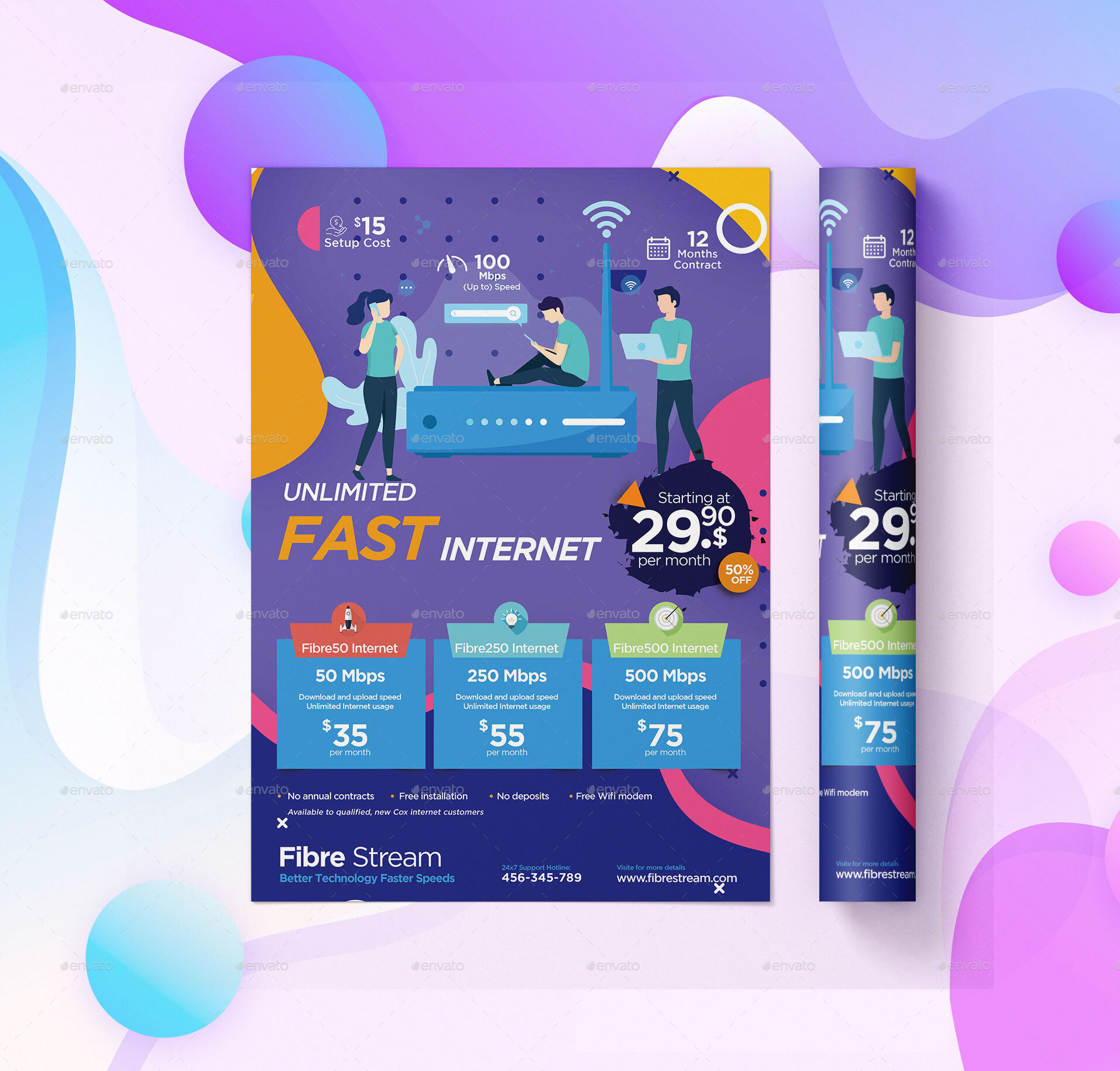 Internet Broadband Promotion Flyer, Print Templates | GraphicRiver