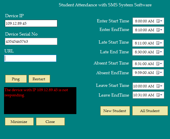 Student Attendance with SMS System Software by polo_khan | CodeCanyon