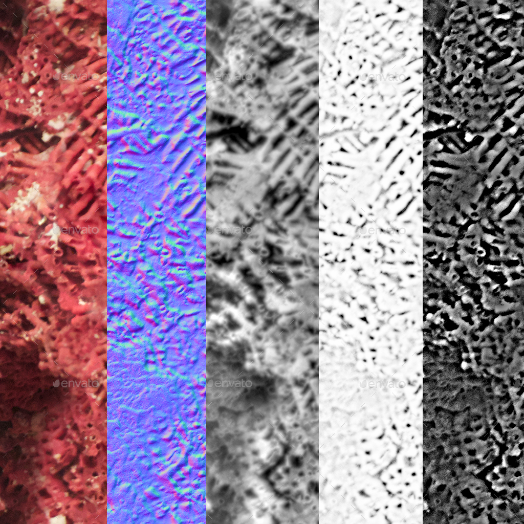 Red Coral Seamless Texture by Lucky_Fingers | 3DOcean