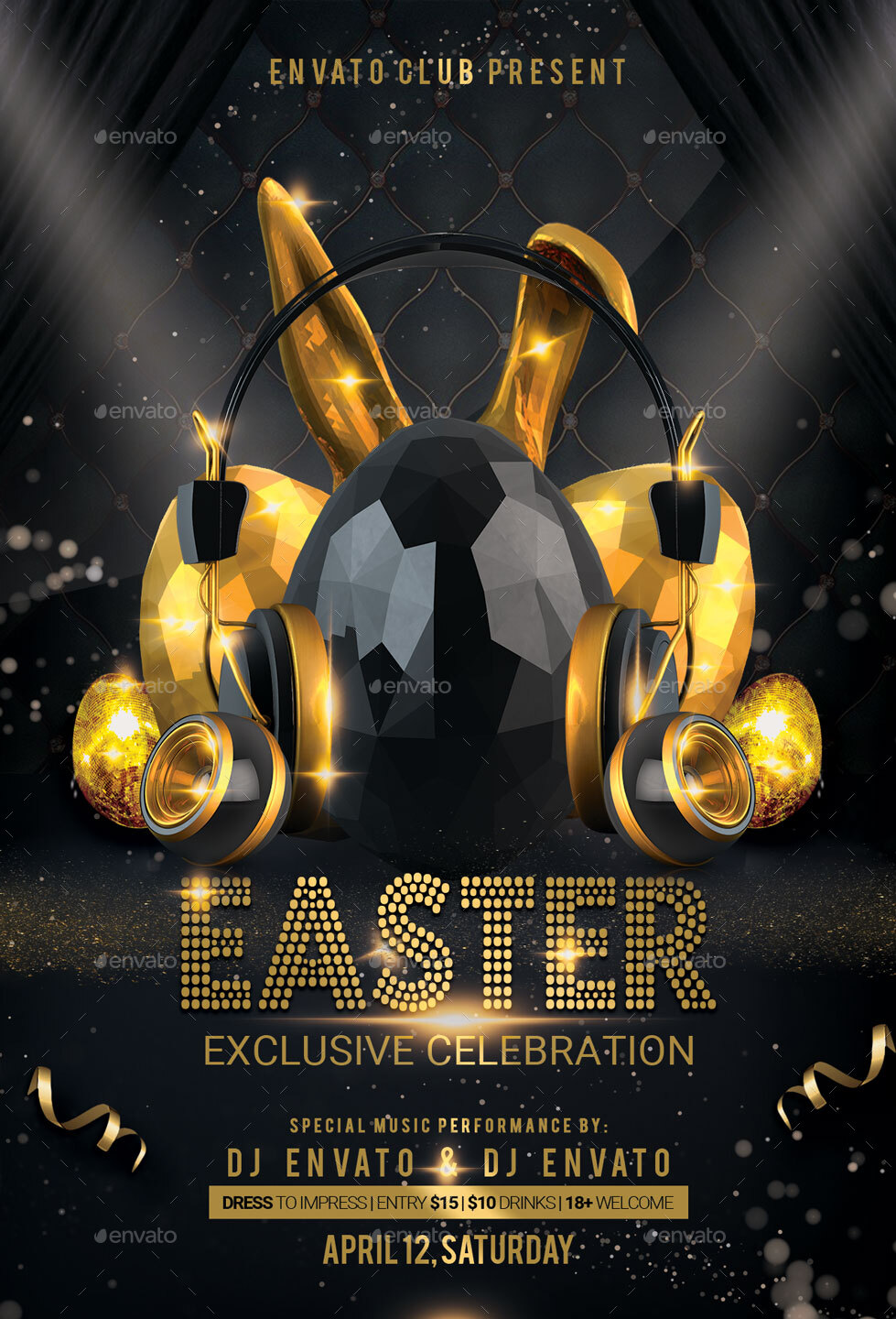 Easter Party Flyer, Print Templates | GraphicRiver