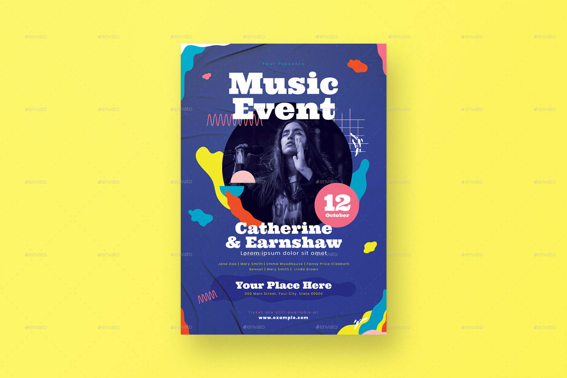 Music Event Flyer, Print Templates | GraphicRiver