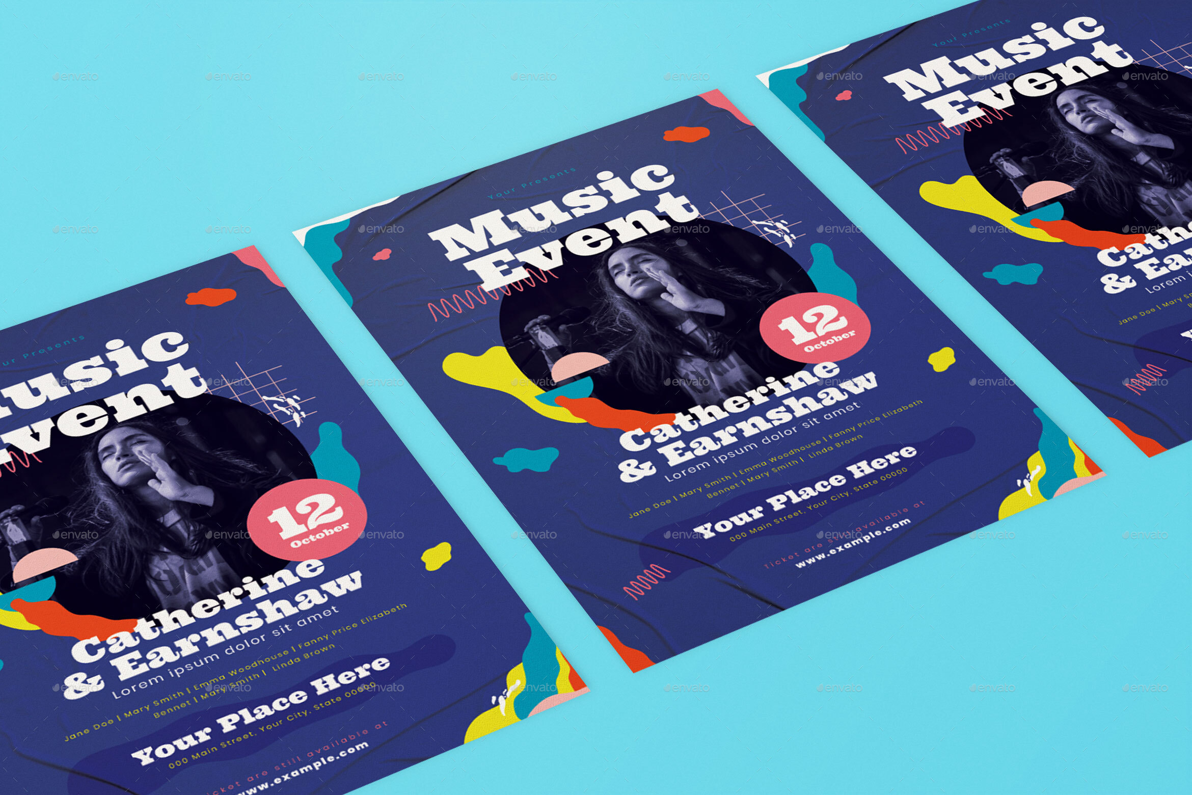 Music Event Flyer, Print Templates | GraphicRiver