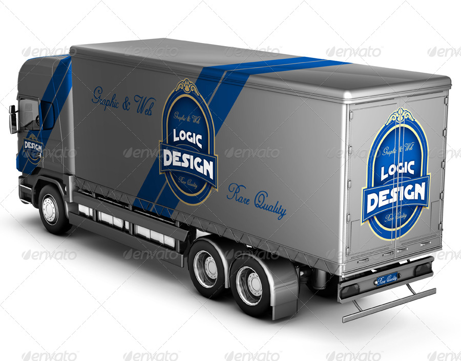 Truck Mock Up, Graphics | GraphicRiver