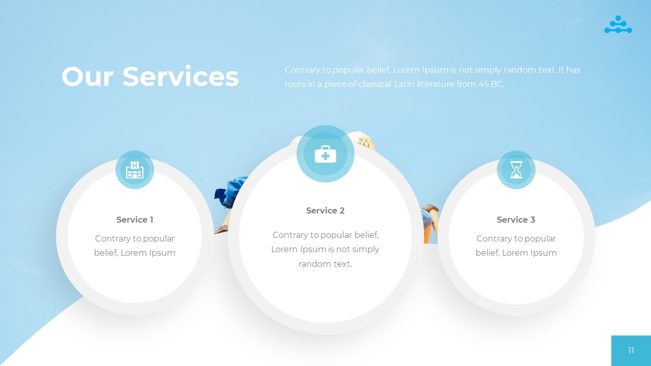 Medical - Hospital Service PowerPoint Template, Presentation Templates