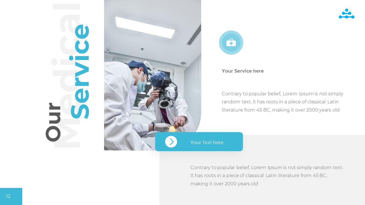 Medical - Hospital Service PowerPoint Template, Presentation Templates