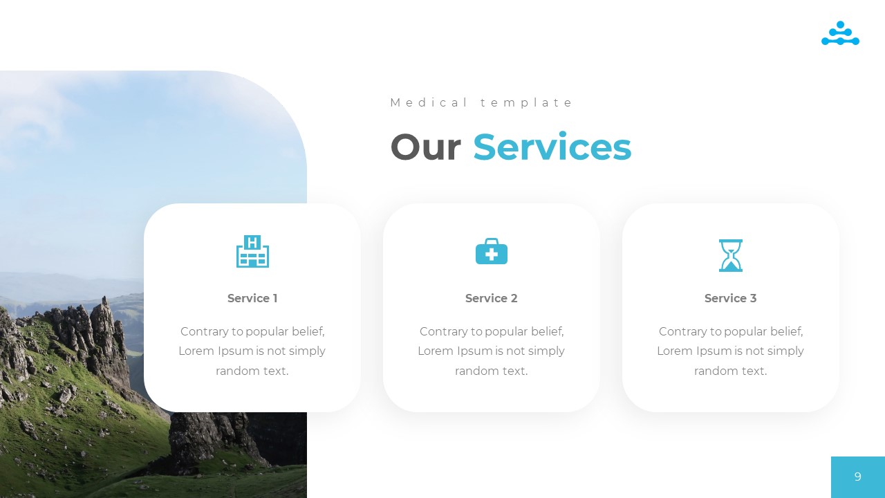 Medical - Hospital Service PowerPoint Template, Presentation Templates