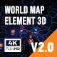 World Map Element 3D, After Effects Project Files | VideoHive