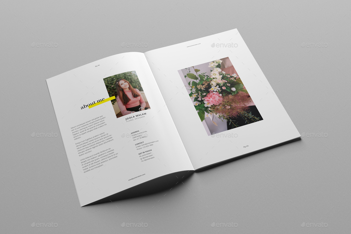 Floral Design Portfolio, Print Templates | GraphicRiver