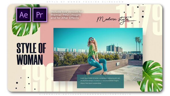 Style of Woman Fashion Slideshow, Premiere Pro Templates | VideoHive