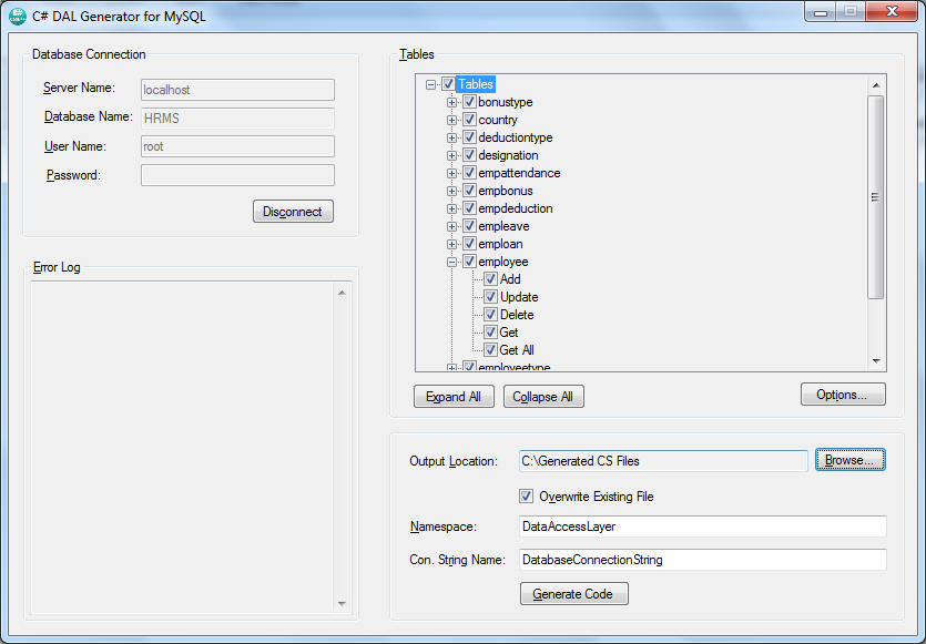 C# DAL Generators Source Code Bundle by NajmulIqbal15 | CodeCanyon
