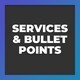 Services Bullet Points PowerPoint Template, Presentation Templates