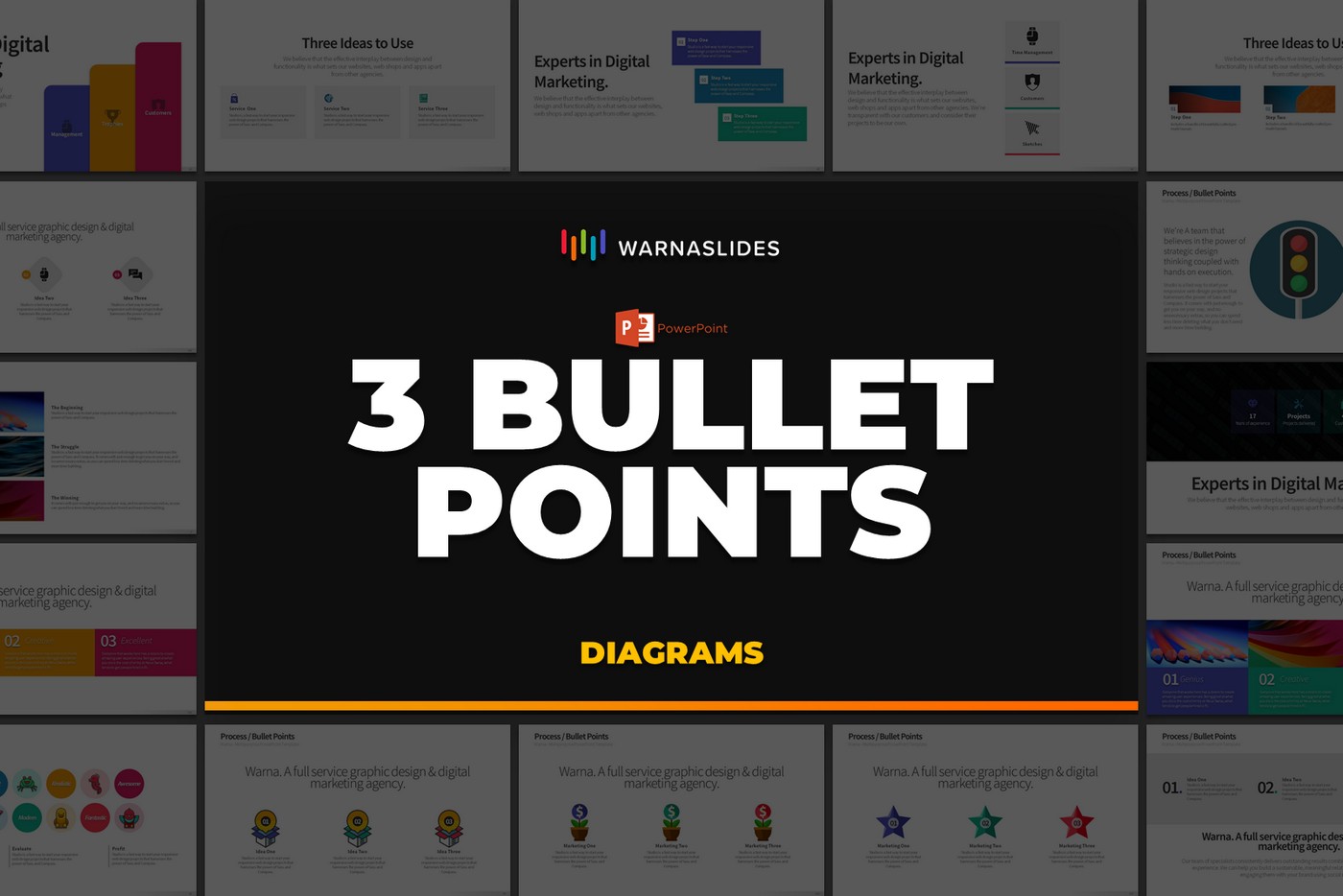 3 Bullet Points PowerPoint Template, Presentation Templates | GraphicRiver