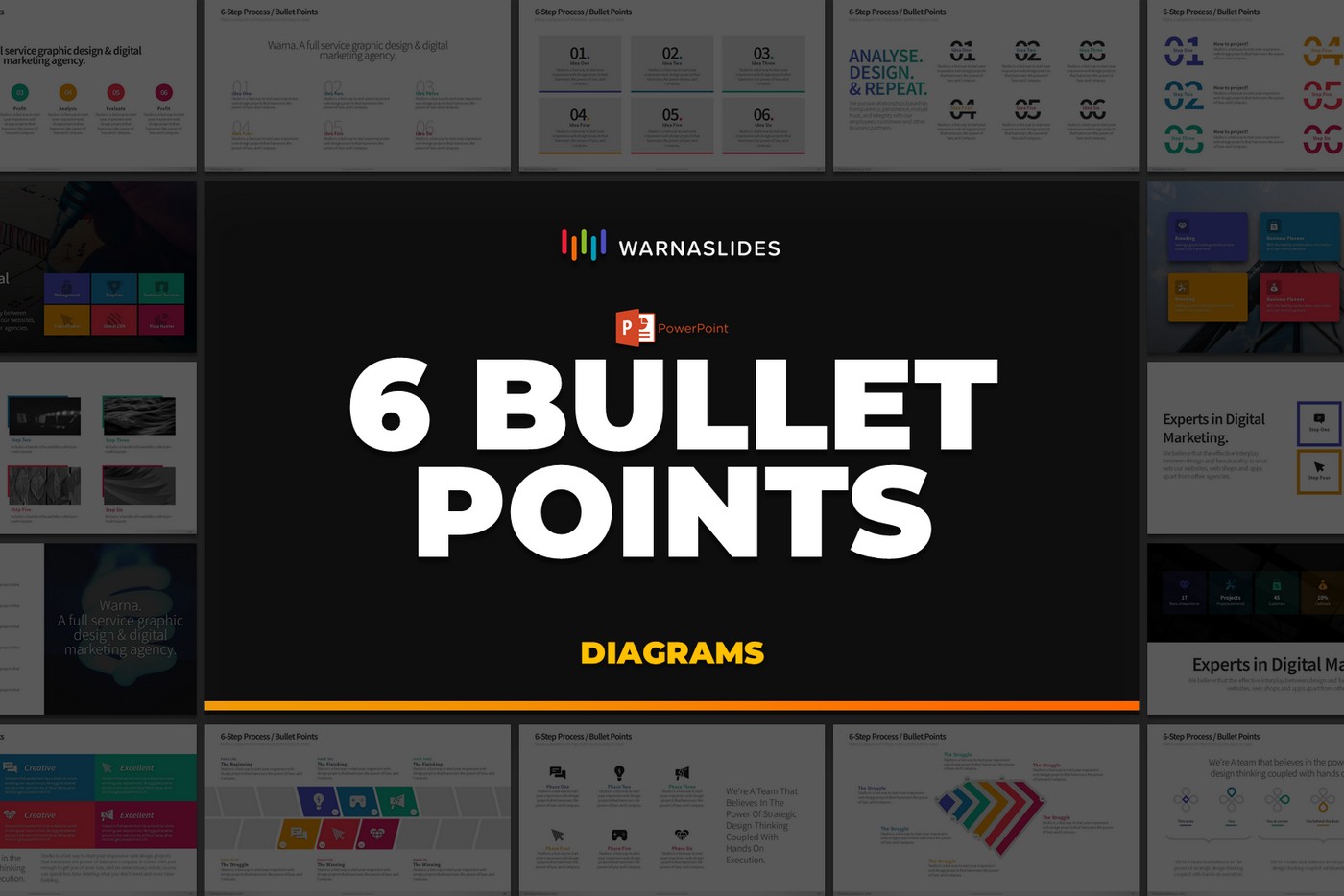 6 Bullet Points PowerPoint Template, Presentation Templates | GraphicRiver