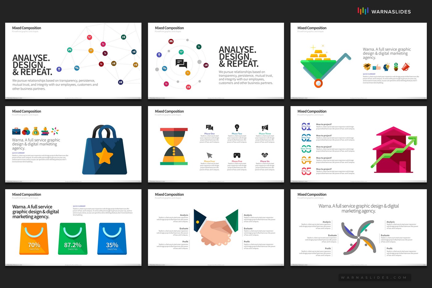 Mixed Graphics PowerPoint Template, Presentation Templates | GraphicRiver