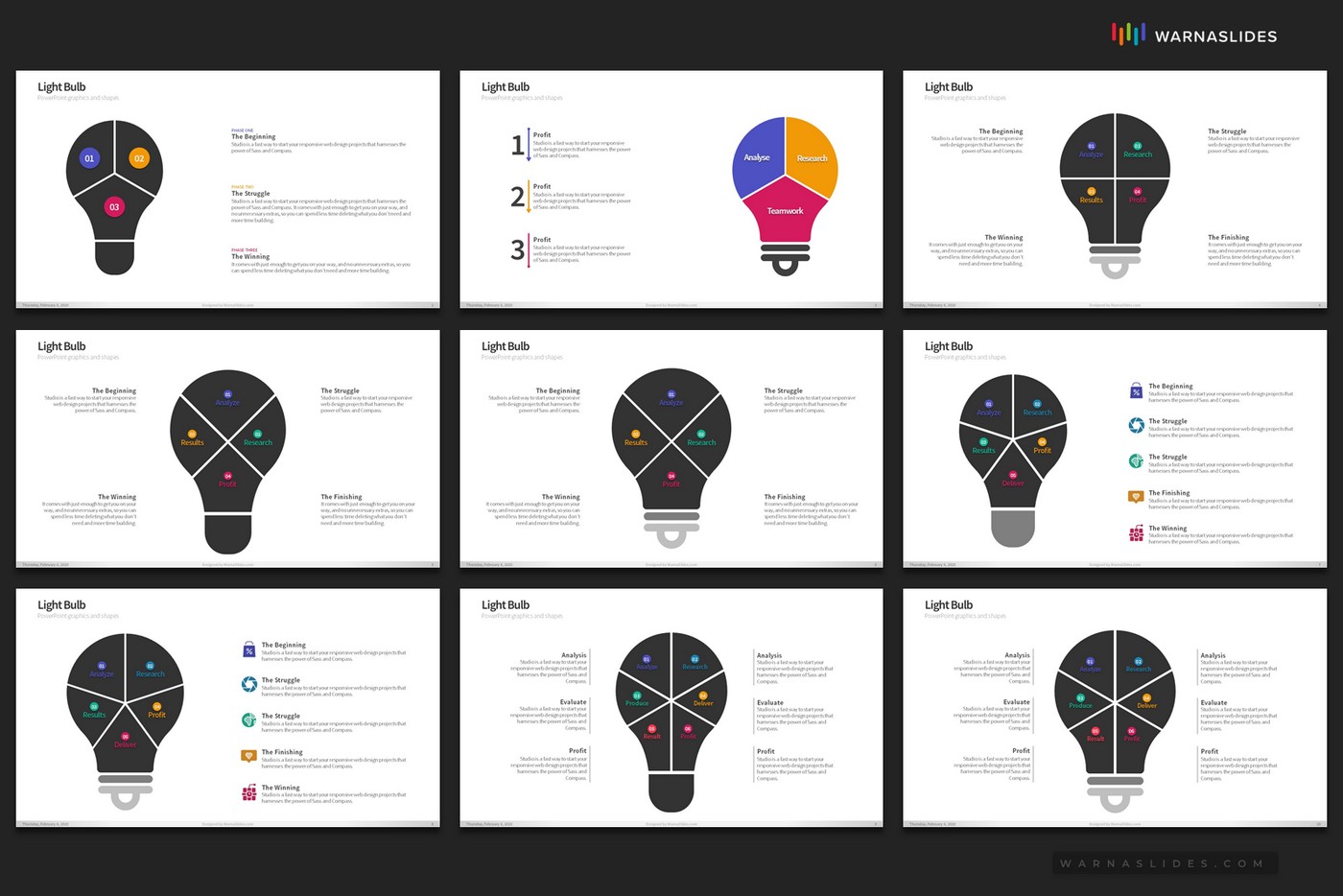 Light Bulb Shape PowerPoint Template, Presentation Templates | GraphicRiver