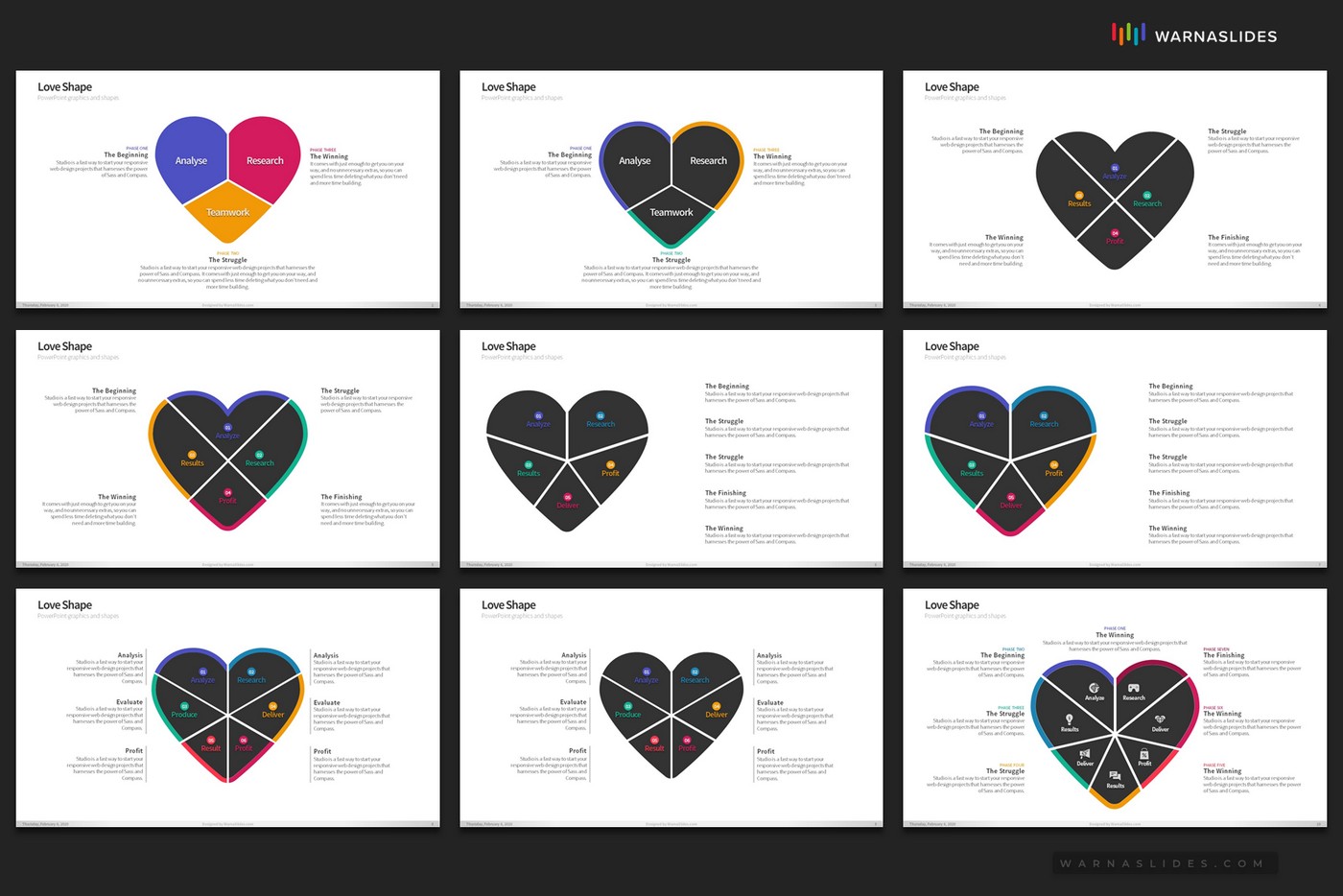 Love Heart Shape PowerPoint Template, Presentation Templates | GraphicRiver