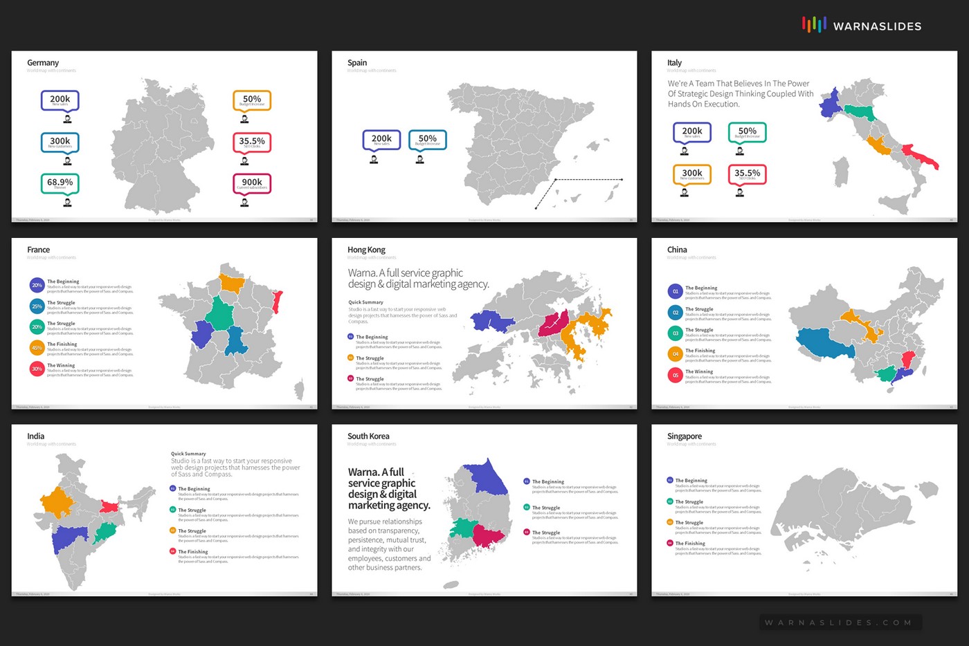 World Map Data PowerPoint Template, Presentation Templates | GraphicRiver