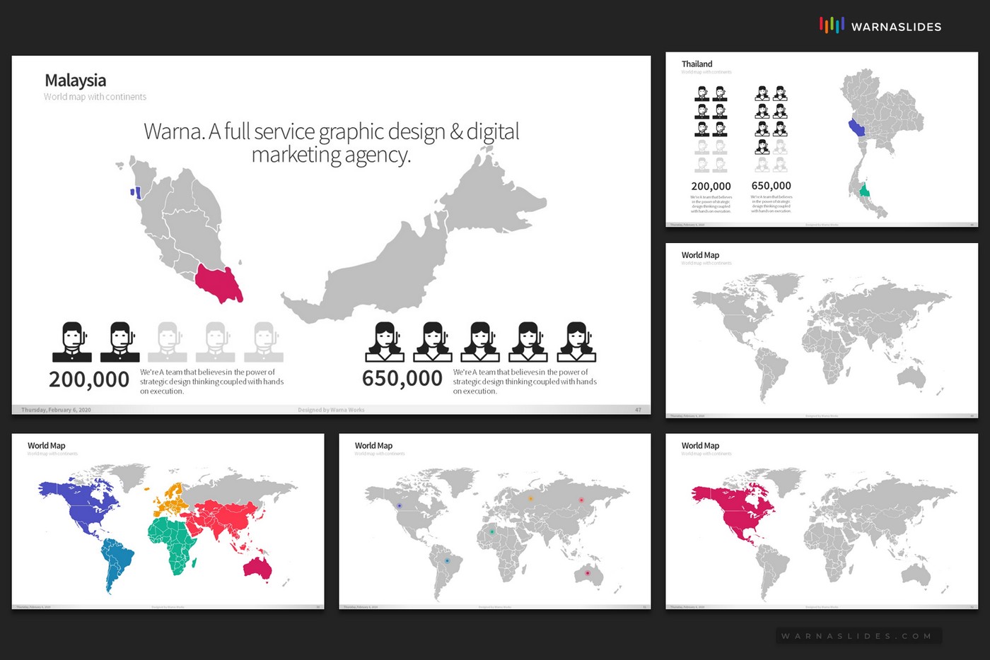 World Map Data PowerPoint Template, Presentation Templates | GraphicRiver